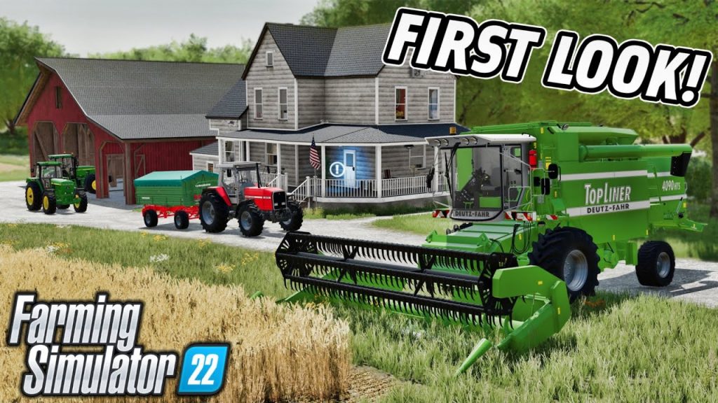 FS22 First Gameplay & Tutorial with USA Map Mod | Farming Simulator 22 Mod