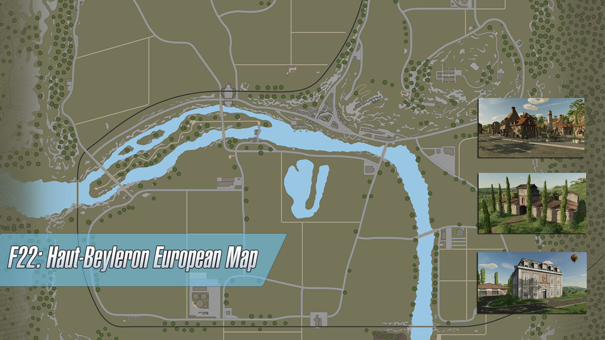 FS22: Haut-Beyleron European Map| FS22 French Map