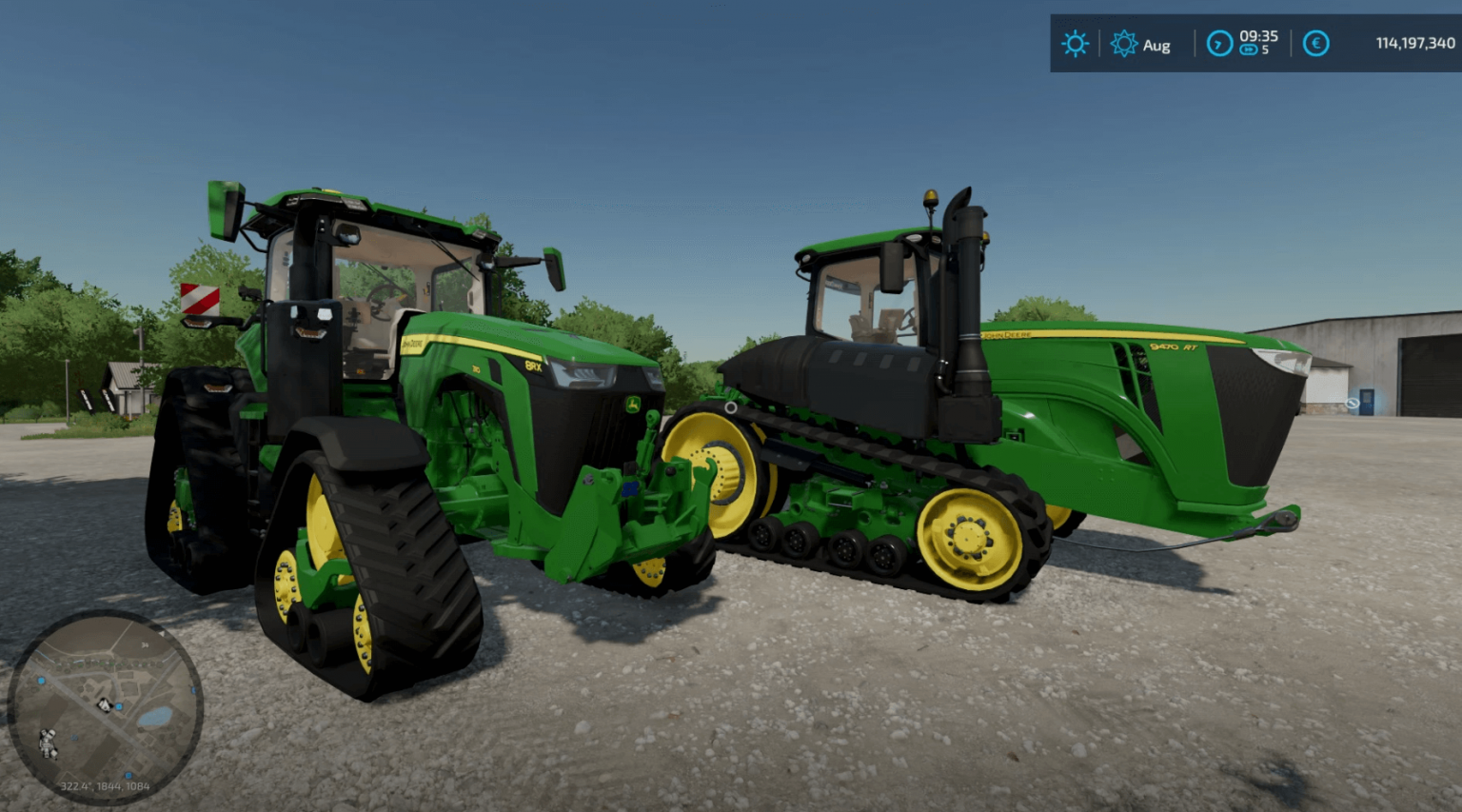 John Deere 8RX + 9RT US v1.0 FS22 Mod | Farming Simulator 22 Mod