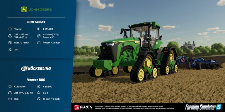John Deere 8RX Series in FS22 | Farming Simulator 22