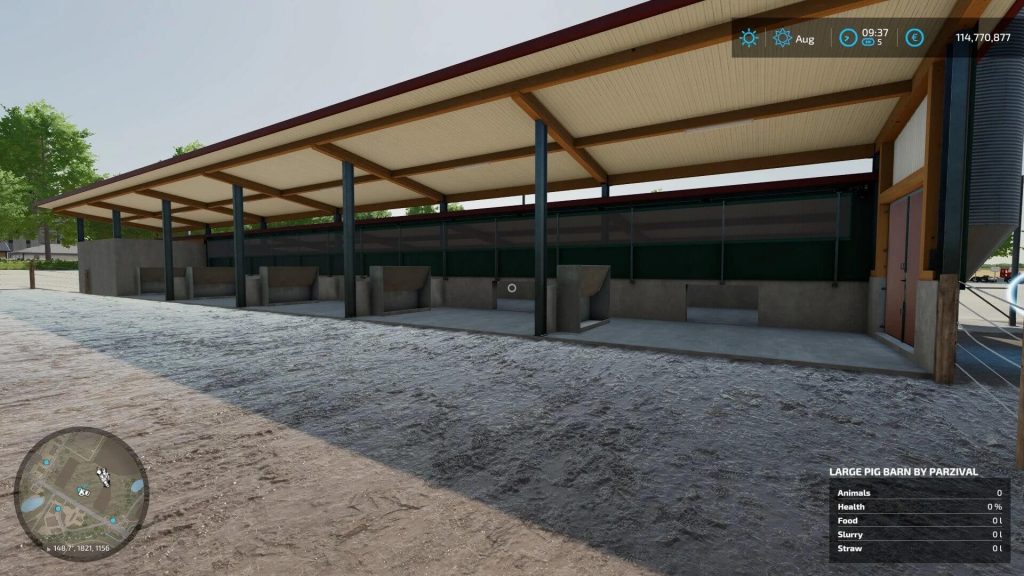 Large Pig Barn v1.0 FS22 Mod | Farming Simulator 22 Mod