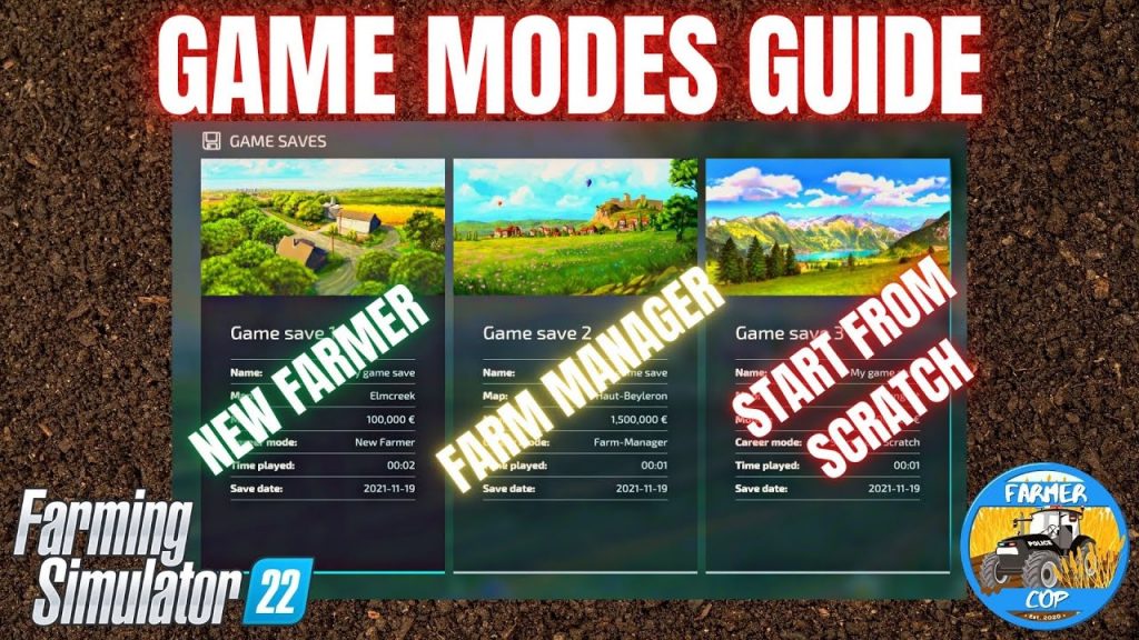 Learn about Game Modes in Farming Simulator 22 | FS22 Tutorials