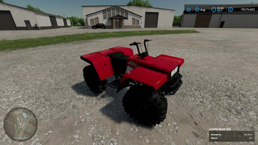 Lizard Quad Bear 350 4x4 v1.0 FS22 Mod | Farming Simulator 22 Mod