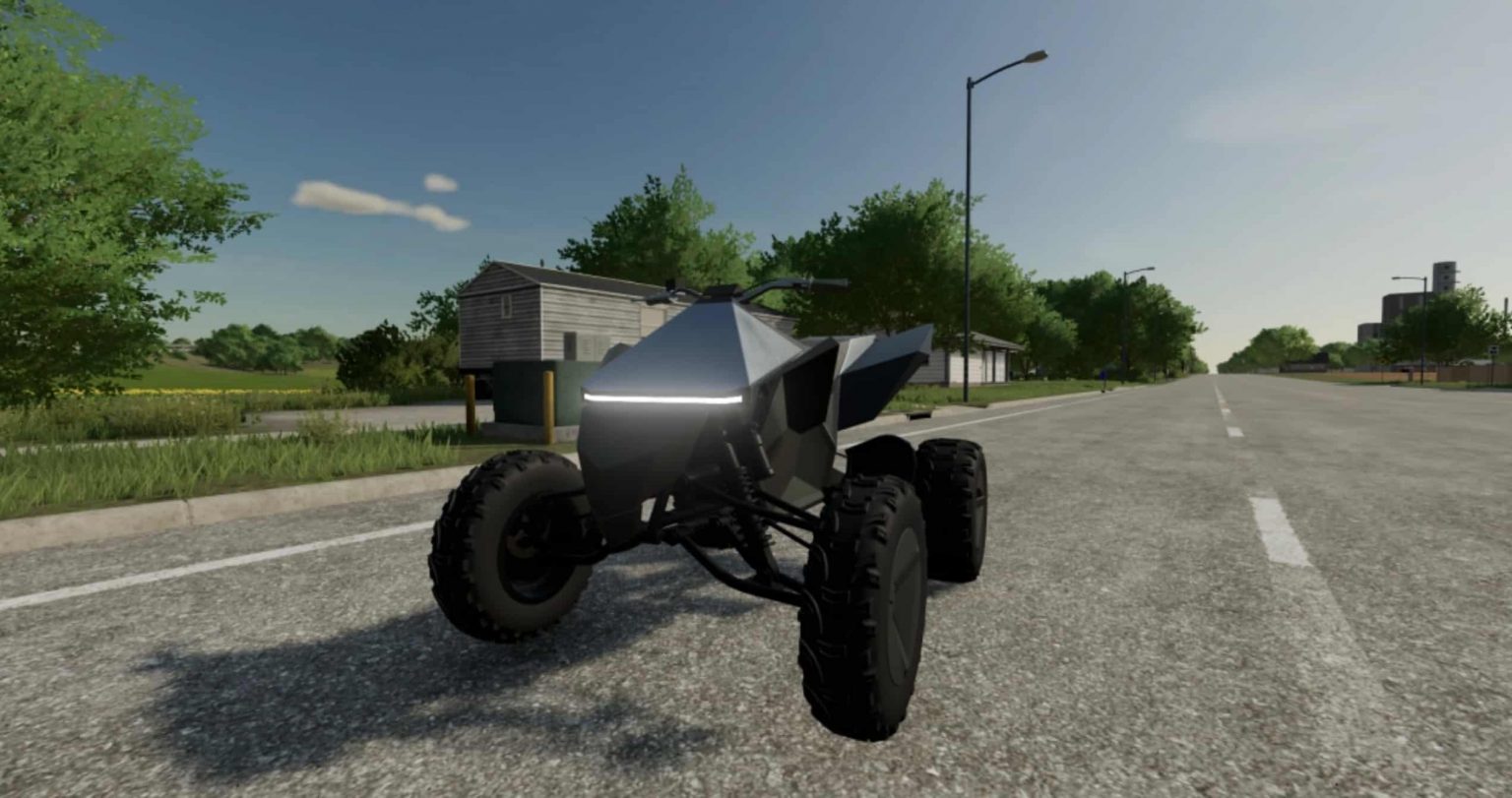 Tesla Cyberquad Conversion V1.0 FS22 Mod | Farming Simulator 22 Mod