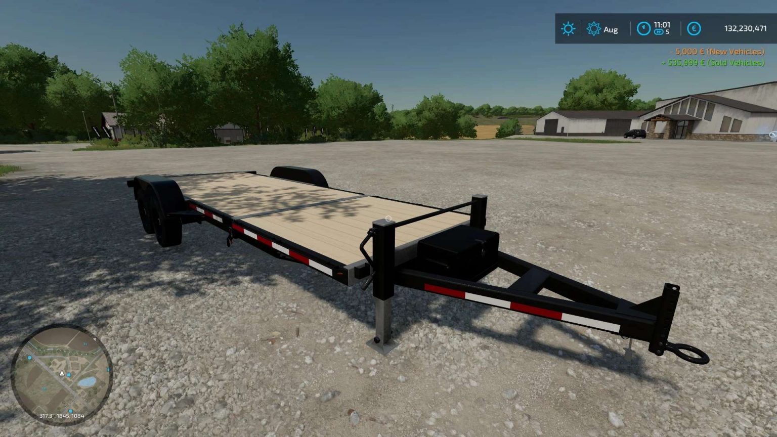 Felling Tilt Deck Trailer v1.0 FS22 Mod | Farming Simulator 22 Mod