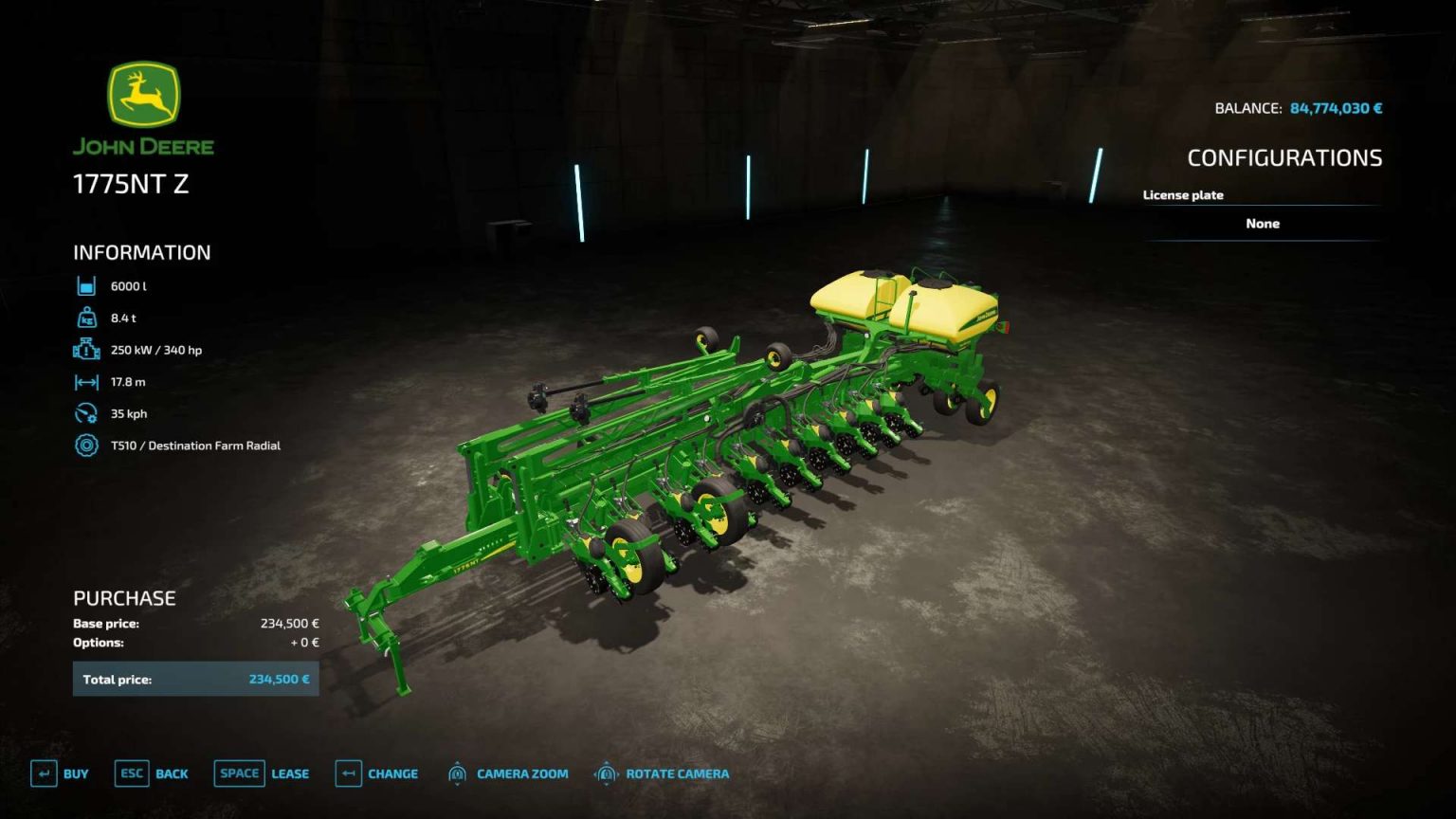 JOHN DEERE Planter1775NT Z PLANTERS + SEEDERS v1.0 FS22 Mod | Farming ...