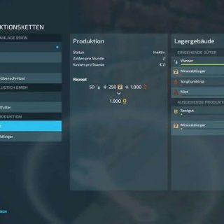 Seed / Fertilizer Produktion v1.0 FS22 Mod | Farming Simulator 22 Mod