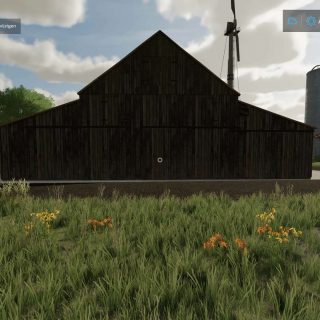 Wooden Barn in White, Red, Brown or Blue v1.0 FS22 Mod | Farming ...