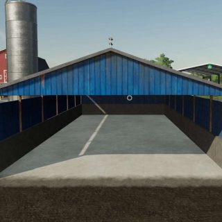 Wooden Open Garage (White, brown, red and blue) v1.0 FS22 Mod | Farming ...