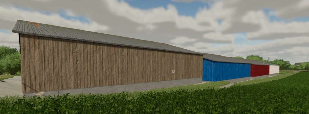 Wooden Shed (Red, blue, white and brown) v1.0 FS22 Mod | Farming ...