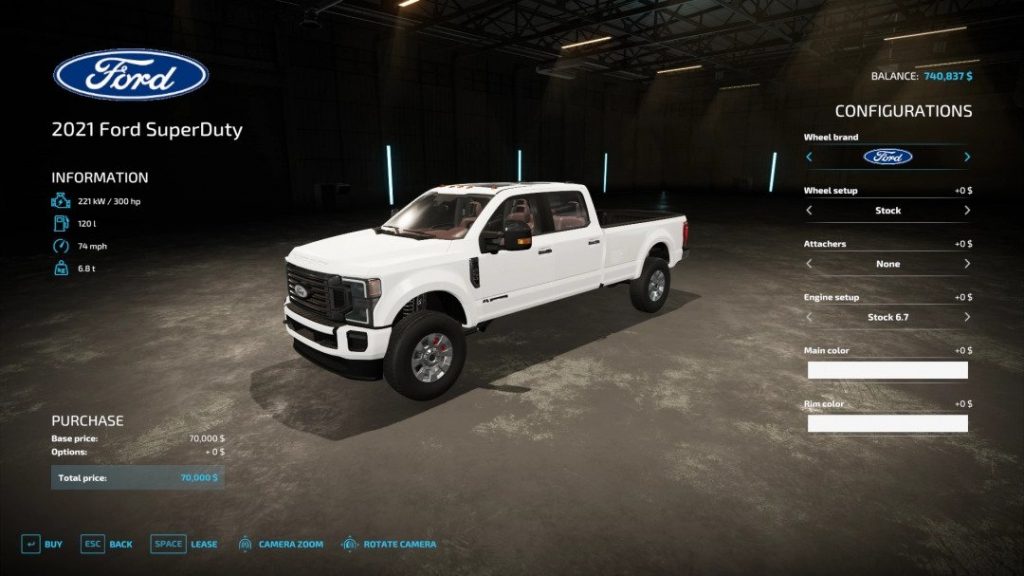 2021 F350 Platinum with New Sounds V1.0 FS22 Mod | Farming Simulator 22 Mod