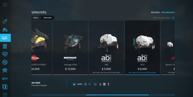 ABI Liquid Trailers with Chemical FillTypes v1.0 FS22 Mod | Farming ...