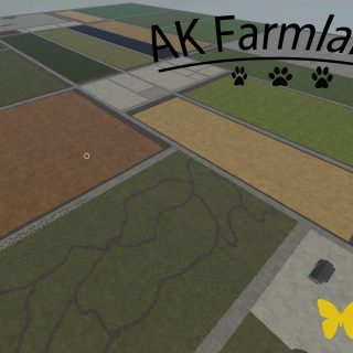 AK Farmland Flat 4-fold Map V1.0 FS22 Mod | Farming Simulator 22 Mod