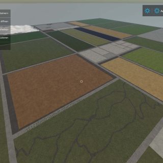 AK Farmland Flat 4-fold Map V1.0 FS22 Mod | Farming Simulator 22 Mod