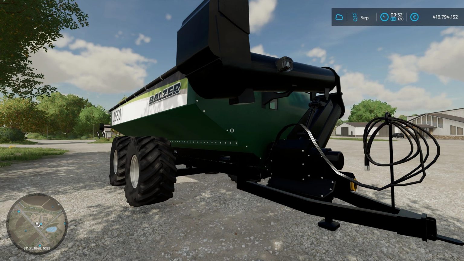 Balzer Grain Cart v1.0 FS22 Mod | Farming Simulator 22 Mod