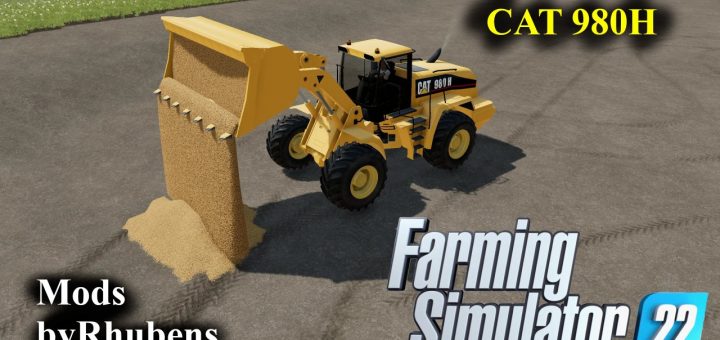 CAT CP-56 Roller Compactor v1.0 FS22 - Farming Simulator 22 Mod | FS22 mod