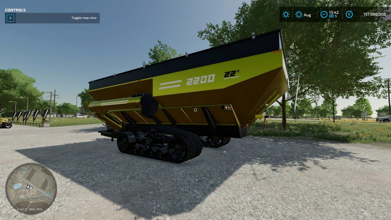 Demco Auger Wagon Colorable v1.0 FS22 Mod | Farming Simulator 22 Mod