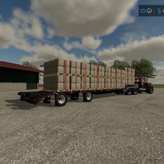 Demco Steel Drop Deck AutoLoad v1.0 FS22 Mod | Farming Simulator 22 Mod