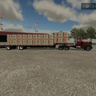 Demco Steel Drop Deck AutoLoad v1.0 FS22 Mod | Farming Simulator 22 Mod