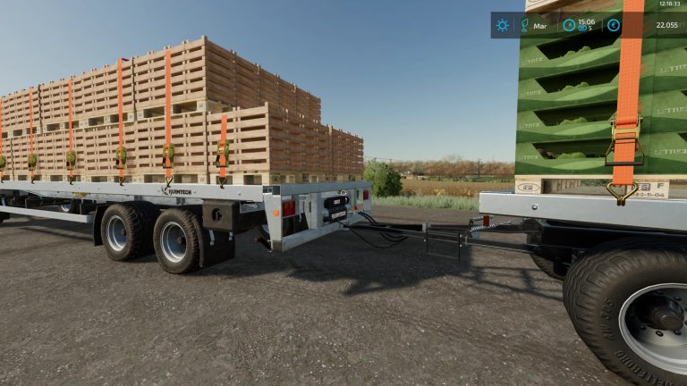 FARMTECH DPW 1800 + AUTOLOAD + REAR HITCH v1.6 FS22 Mod | Farming ...
