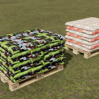 Flour & Manure in pallets V1.0 FS22 Mod | Farming Simulator 22 Mod