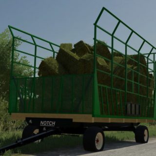 Notch Thrower Rack Wagon v1.0 FS22 Mod | Farming Simulator 22 Mod