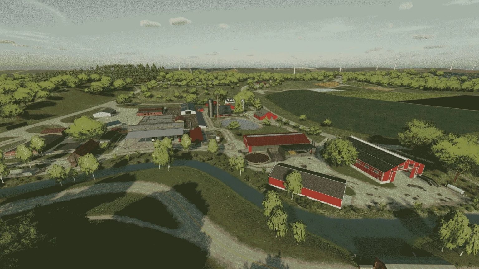 THE RED FARM ON ELMCREEK V3.0 (only base map) FS22 Mod | Farming ...