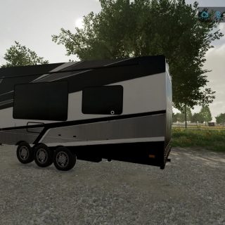 Voltage 5th Wheel Toy Hauler Camper v1.0 FS22 Mod | Farming Simulator ...