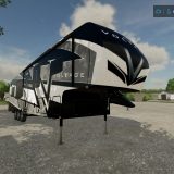 Voltage 5th Wheel Toy Hauler Camper v1.0 FS22 Mod | Farming Simulator ...
