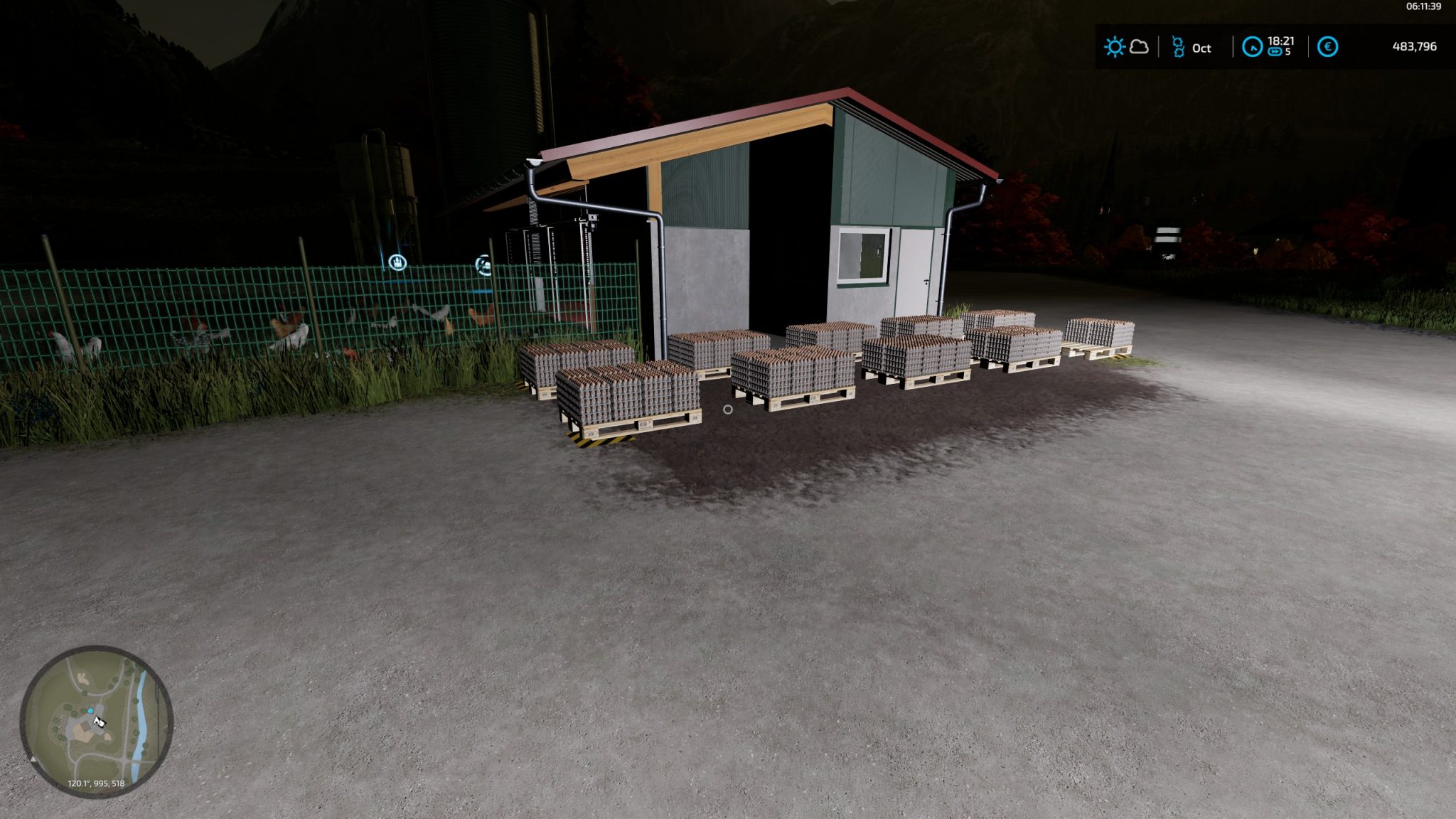 XXL Chicken Barn V1.0 FS22 Mod | Farming Simulator 22 Mod