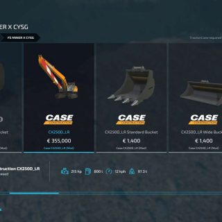 CASE CX250D Long Reach Excavator v1.0 FS22 Mod | Farming Simulator 22 Mod