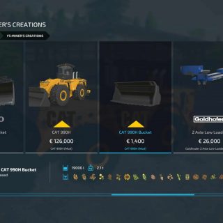 CAT 990H Mining Loader v1.0 FS22 Mod | Farming Simulator 22 Mod