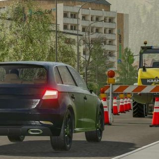 Construction site traffic light v1.0 FS22 Mod | Farming Simulator 22 Mod