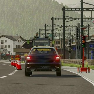 Construction site traffic light v1.0 FS22 Mod | Farming Simulator 22 Mod