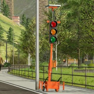 Construction site traffic light v1.0 FS22 Mod | Farming Simulator 22 Mod
