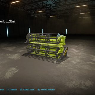 Cressoni cutter bar 7.20m V1.0 FS22 Mod | Farming Simulator 22 Mod