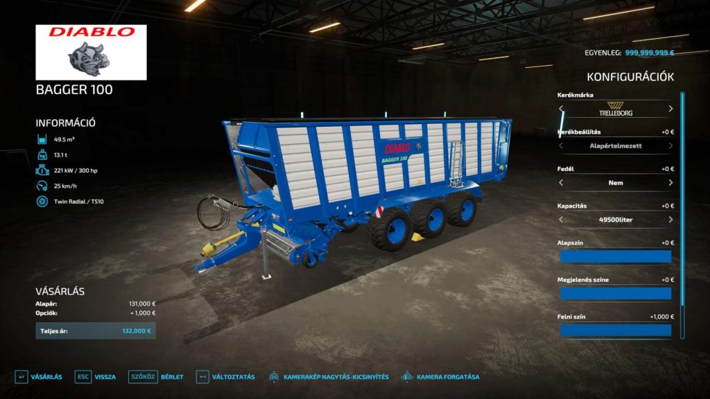 Diablo Bagger 100 v1.0 FS22 Mod | Farming Simulator 22 Mod