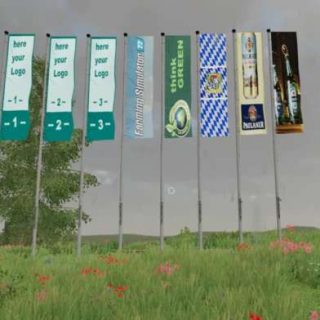 Different Flags v1.0 FS22 Mod | Farming Simulator 22 Mod