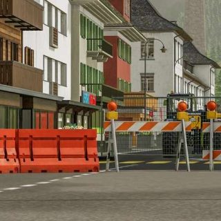 BARRIER Pack v2.0 FS22 Mod | Farming Simulator 22 Mod