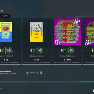 Fertilizer And Seed Pallet Bag v1.0 FS22 Mod | Farming Simulator 22 Mod