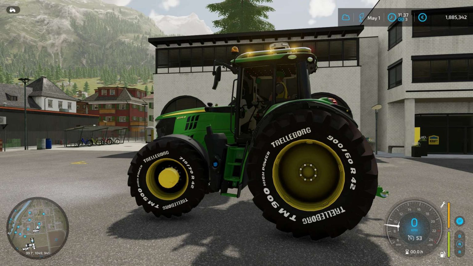 John Deere 6M 2020 Large Frame v1.0 FS22 Mod | Farming Simulator 22 Mod