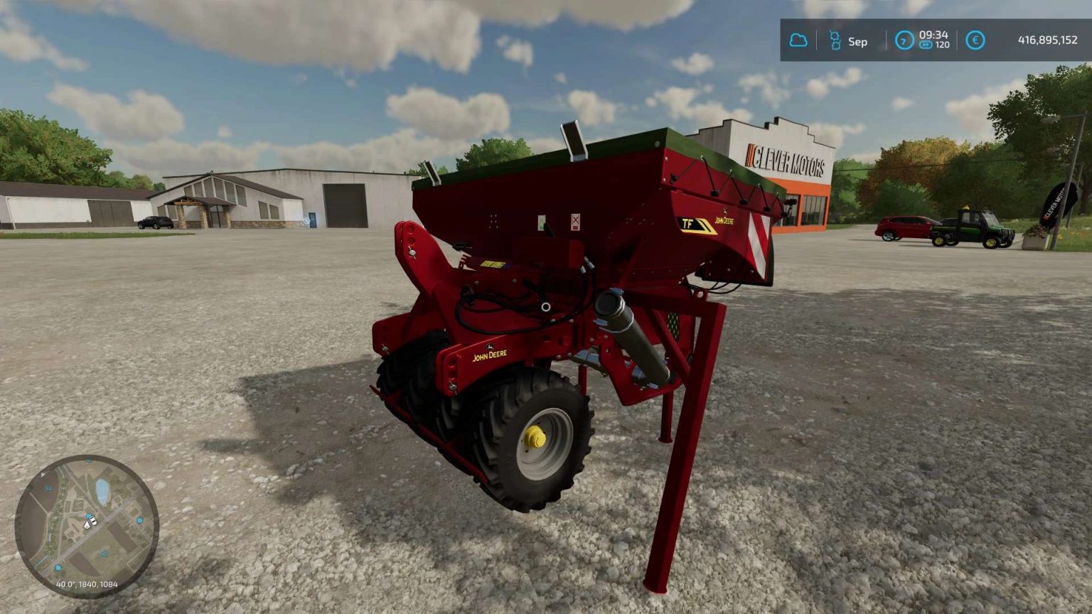 John Deere version of the TF 1512 seeder v1.0 FS22 Mod | Farming ...
