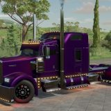 Kenworth W900 Custom V2.0 FS22 Mod | Farming Simulator 22 Mod