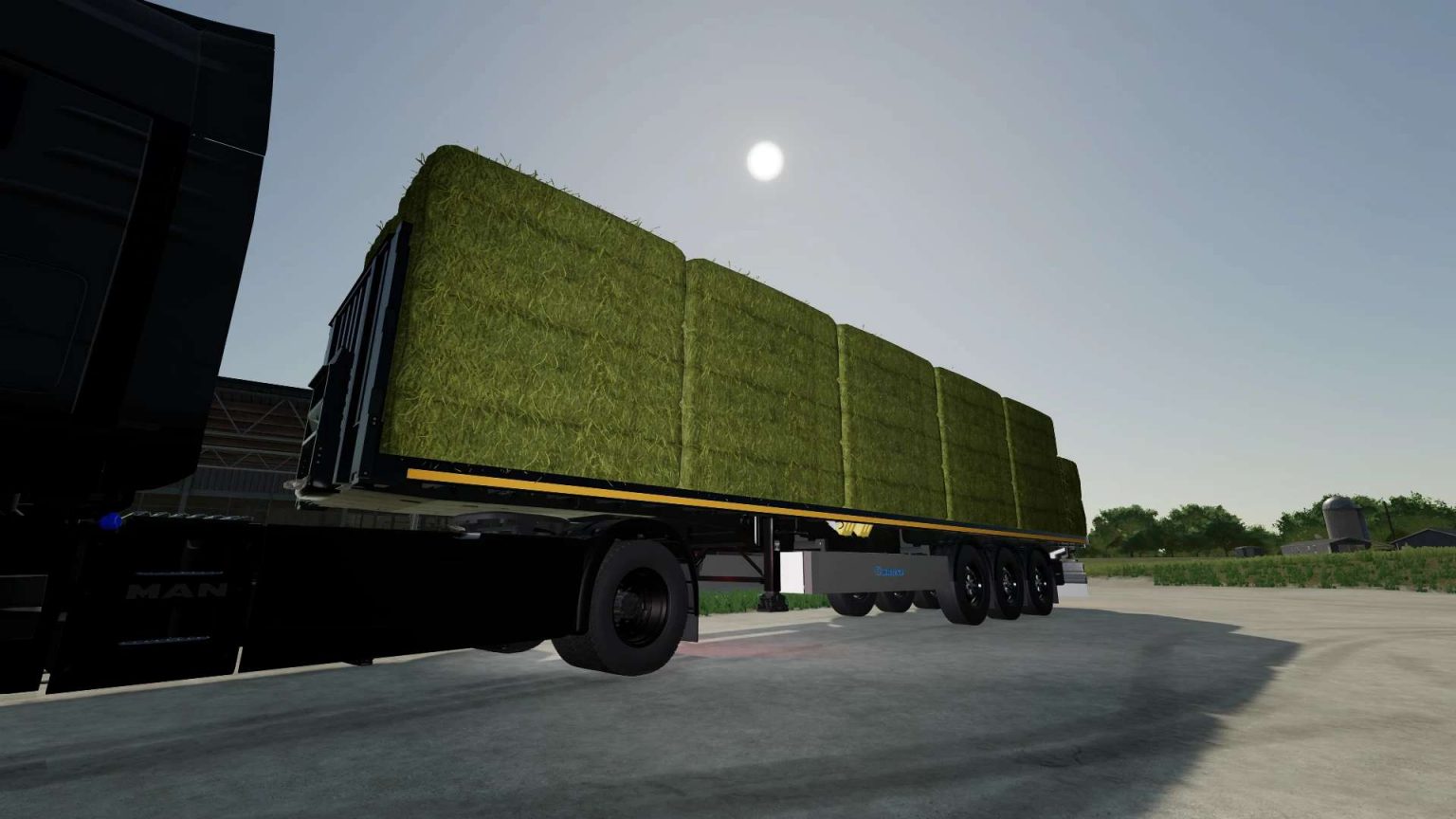 Krone Flatbed Trailer with autoload v1.0 FS22 Mod | Farming Simulator ...