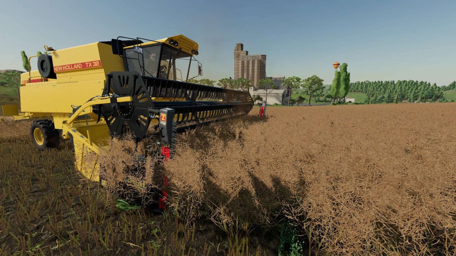 NH TX32 Header 6M + Trailer v1.0 FS22 Mod | Farming Simulator 22 Mod
