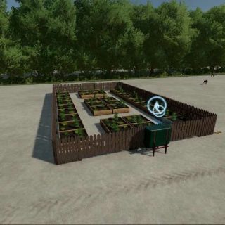 Open Air Garden v0.8 FS22 Mod | Farming Simulator 22 Mod