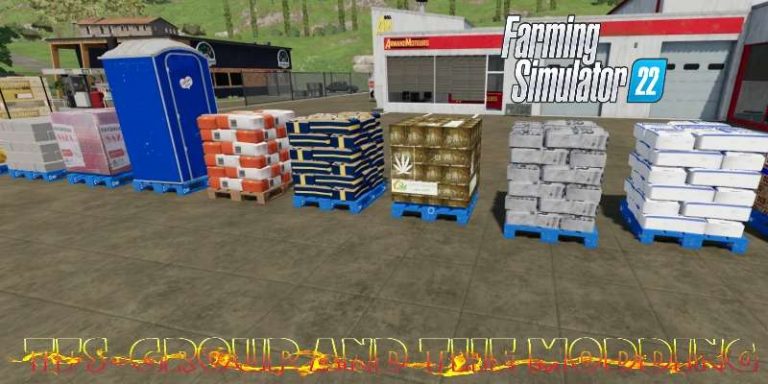 Construction pallets v1.0 FS22 Mod | Farming Simulator 22 Mod