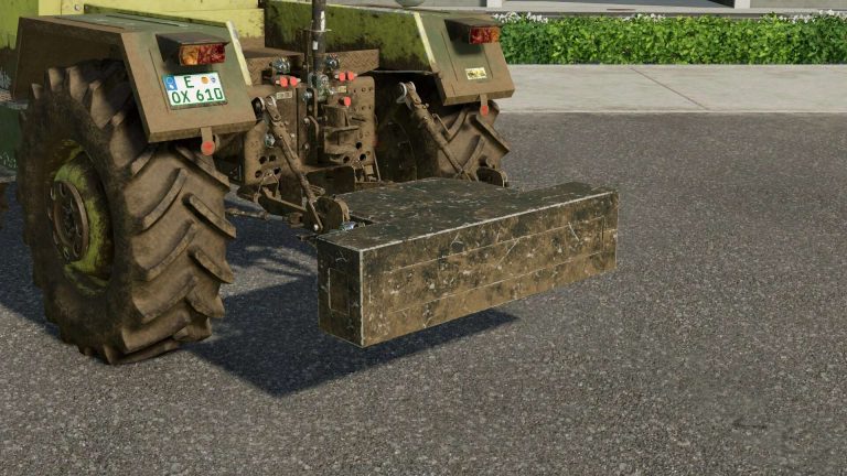 Selfmade 750kg rear weight v1.0 FS22 Mod | Farming Simulator 22 Mod