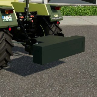 Selfmade 750kg rear weight v1.0 FS22 Mod | Farming Simulator 22 Mod