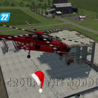 SIKORSKY S64 SKYCRANE FIRE v1.0 FS22 Mod | Farming Simulator 22 Mod